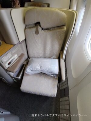 2025年9月アシアナ航空シアトル-ソウル仁川（SEA-ICN）OZ271ビジネスクラス【搭乗記】①フルフラットシートと美しい機内食を満喫